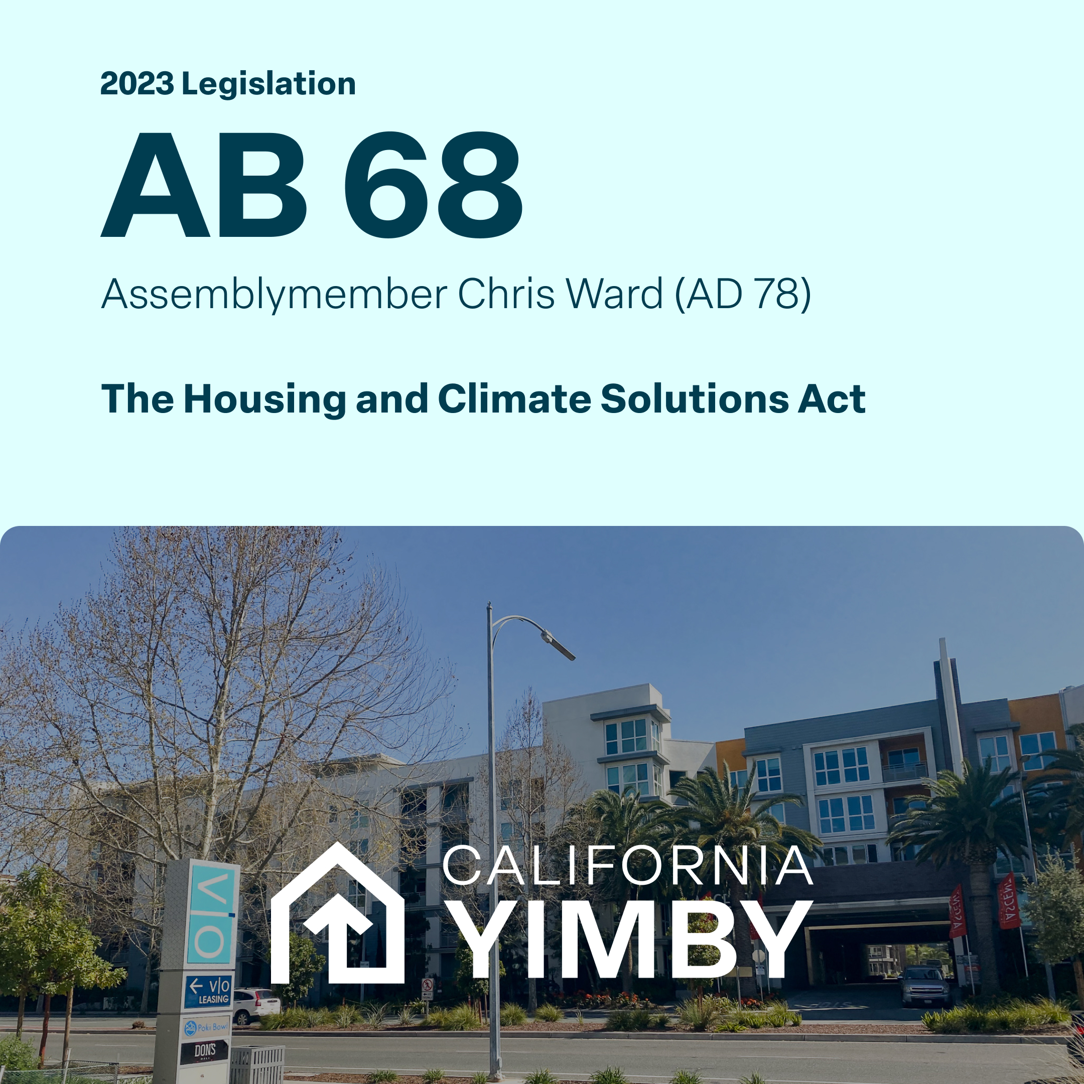 AB 68 – The Housing and Climate Solutions Act - California YIMBY