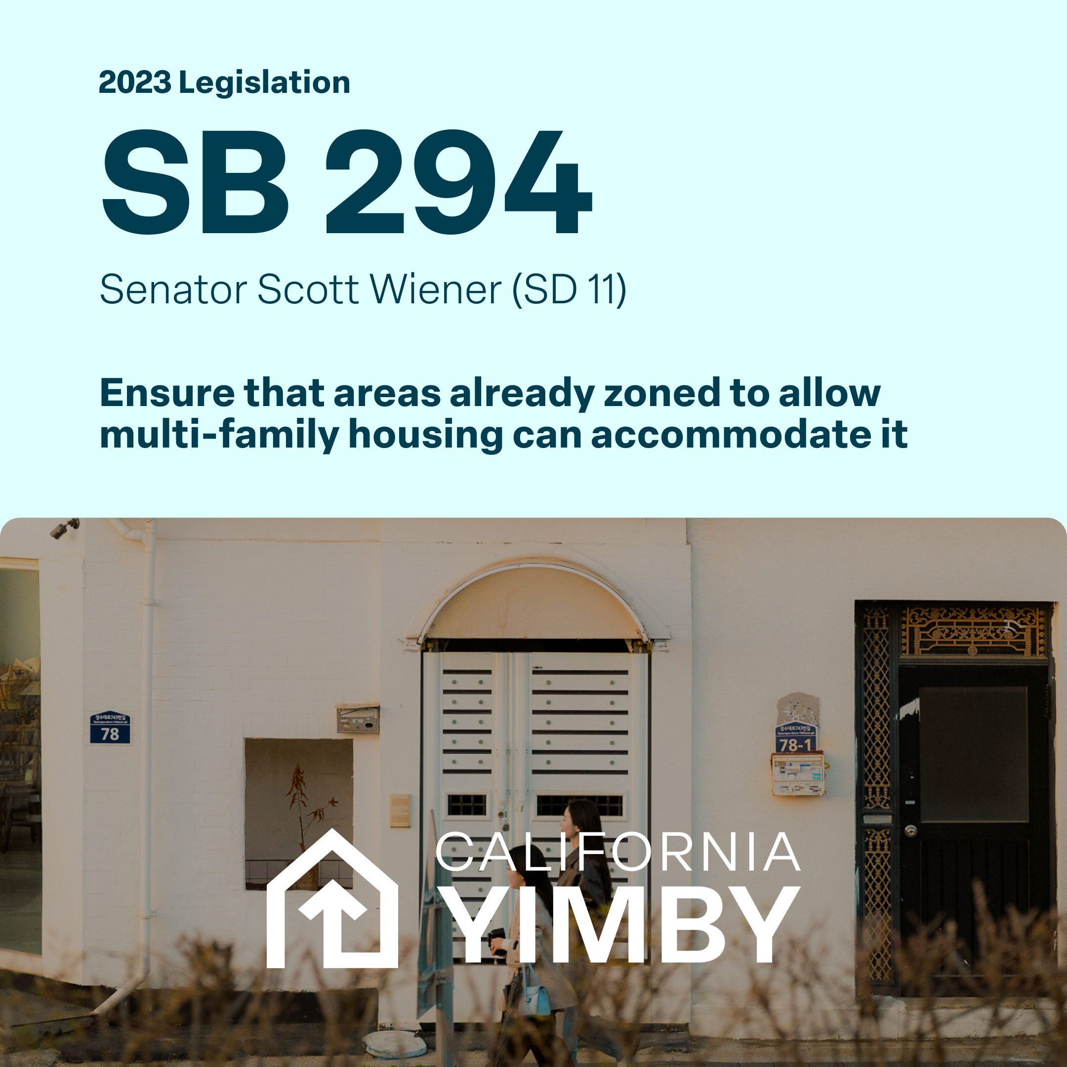 SB 294 - California YIMBY